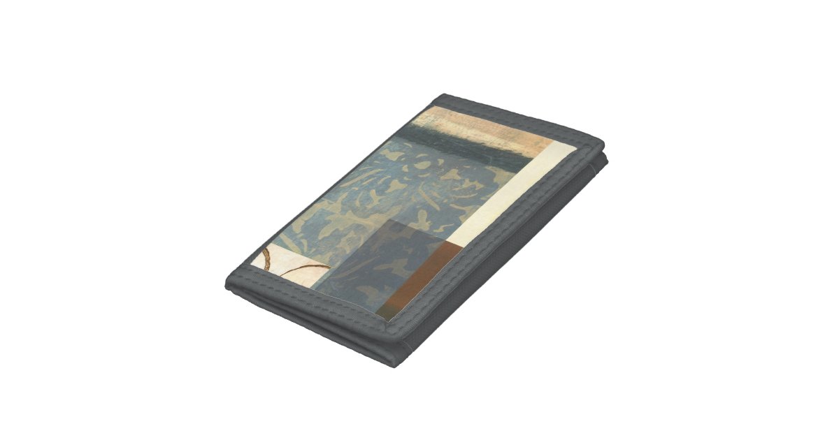 Modern Panel Painting Trifold Wallet | Zazzle