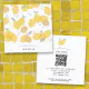 Modern Pastel Citrus Lemons QR Code Square Business Card | Zazzle