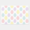 Modern Pastel Colorful Egg Pattern Easter Wrapping Paper Sheets | Zazzle