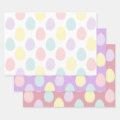 Modern Pastel Colorful Egg Pattern Easter Wrapping Paper Sheets | Zazzle