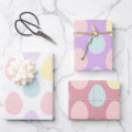 Modern Pastel Colorful Egg Pattern Easter Wrapping Paper Sheets | Zazzle