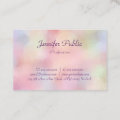 Modern Pastel Colors Calligraphy Script Template Business Card | Zazzle