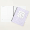Modern Pastel Leopard Print Pattern Purple Planner | Zazzle