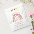 Modern Pastel Pink Rainbow Boho First Birthday Favor Bag | Zazzle
