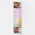 Modern pastel rainbow multi photo graduation party banner | Zazzle