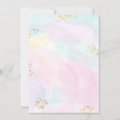 Modern Pastel Rainbow Watercolor Birthday Invitation | Zazzle