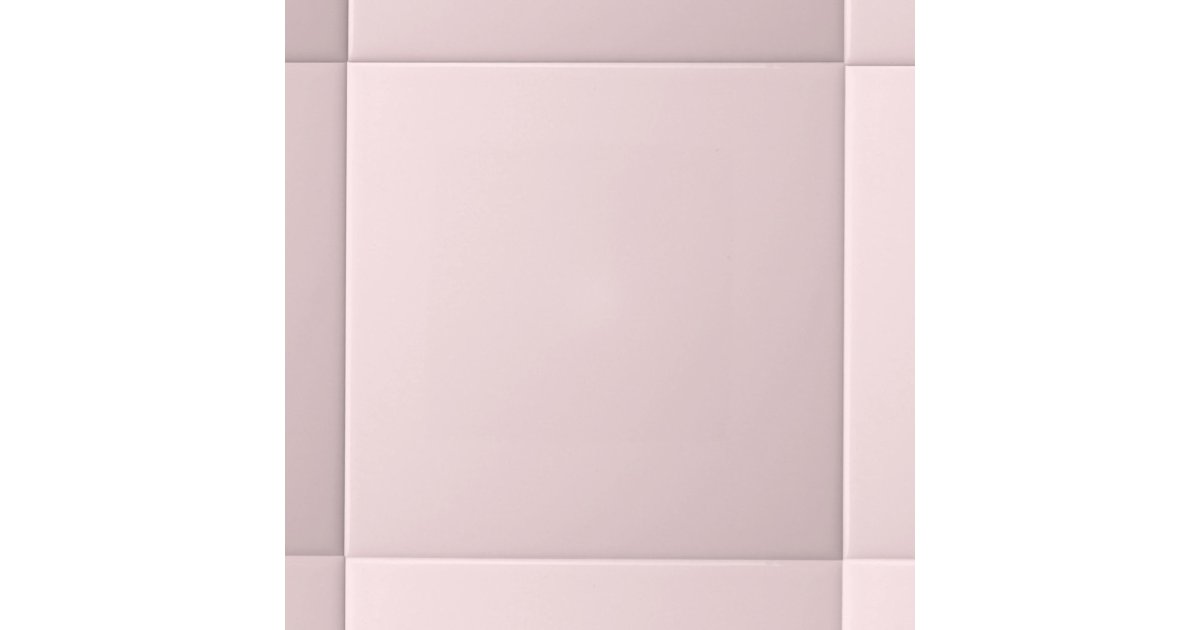 Modern Pastel Solid Color Pale Pink Ceramic Tile | Zazzle