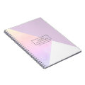 Modern Pastel Violet Geometric Spiral Photo Notebook | Zazzle
