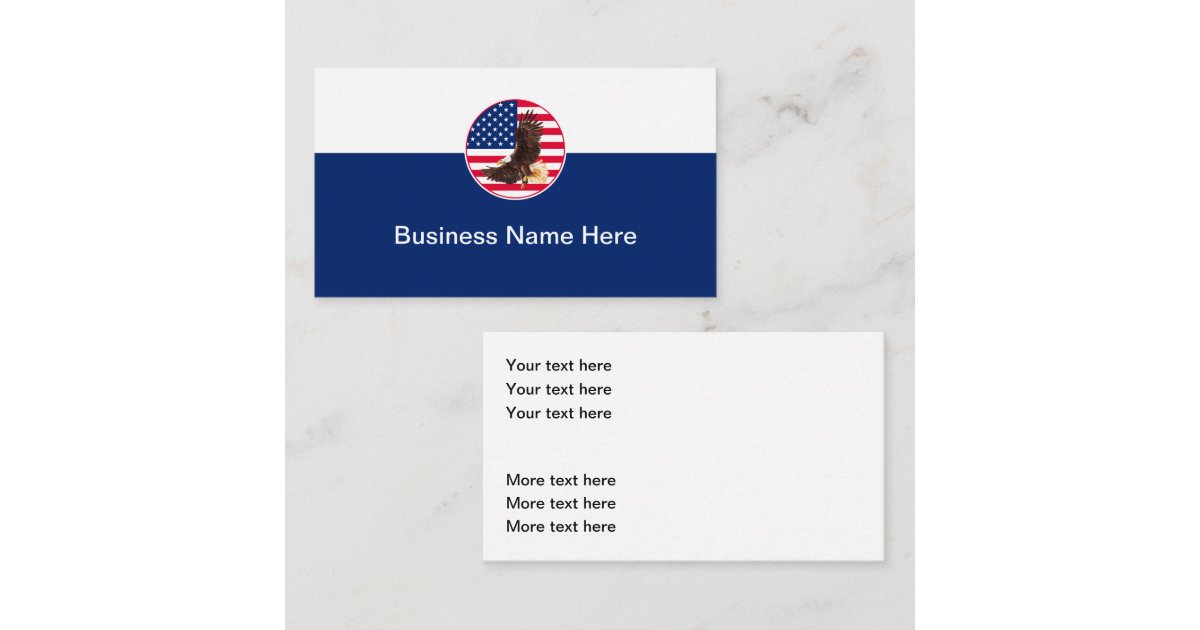 Modern Patriotic Themed Business Cards | Zazzle