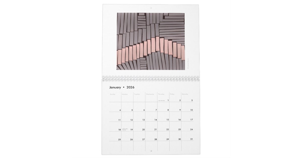 modern pattern calendar | Zazzle