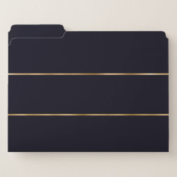 Modern Pattern Elegant Blue Gold File Folder | Zazzle