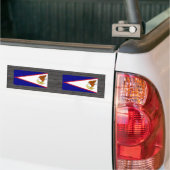 Modern Pattern Samoan Flag Bumper Sticker | Zazzle