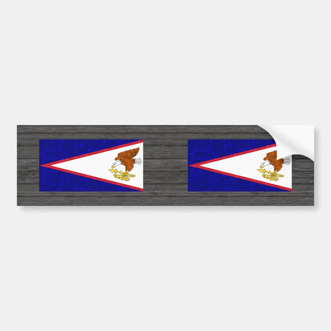 Modern Pattern Samoan Flag Bumper Sticker | Zazzle