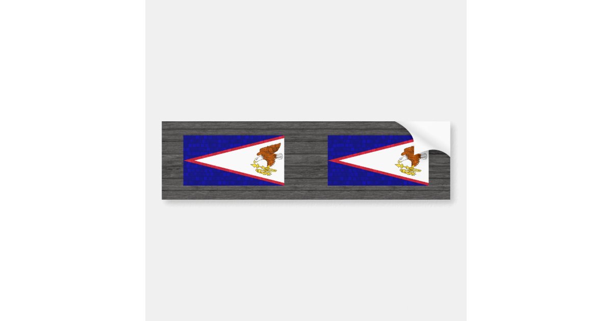 Modern Pattern Samoan Flag Bumper Sticker | Zazzle