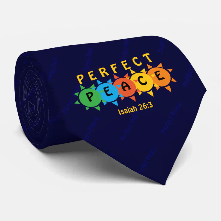 Modern PERFECT PEACE Neck Tie | Zazzle