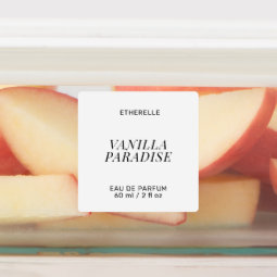 Modern perfume label elegant product sticker | Zazzle