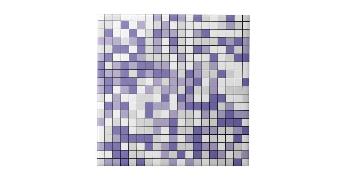 Modern Periwinkle Lavender Geometric Ceramic Tile | Zazzle