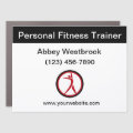 Modern Personal Fitness Trainer Mobile Car Magnet | Zazzle