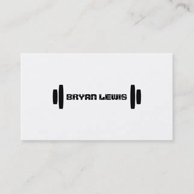 Modern Personal Trainer Business Card | Zazzle