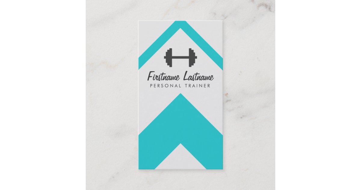 Modern Personal Trainer & Fitness Business Card | Zazzle