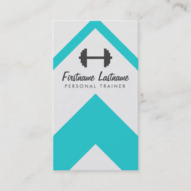 Modern Personal Trainer & Fitness Business Card | Zazzle