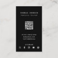 Modern Personal Trainer Fitness Photo QR Code Business Card | Zazzle