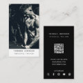 Modern Personal Trainer Fitness Photo QR Code Business Card | Zazzle