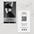 Modern Personal Trainer Fitness QR Code Business Card | Zazzle