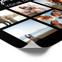 Modern Personalized 19 Photo Collage Poster | Zazzle