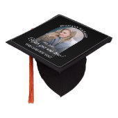 Modern Personalized Arch Photo Memorial Graduation Cap Topper | Zazzle
