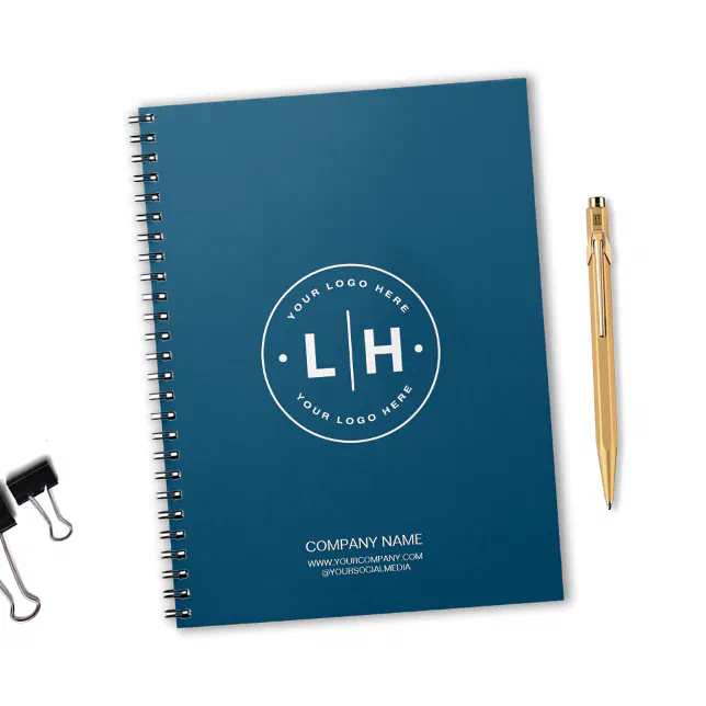 Modern Personalized Business Notebook | Zazzle