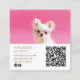 Modern Personalized Double Photo QR Code Square Business Card | Zazzle