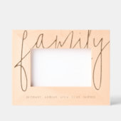 Modern Personalized Family Photo Etched Frames | Zazzle