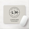 Modern Personalized Logo Mouse Pad | Zazzle