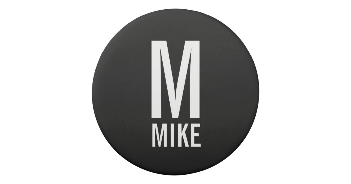 Modern Personalized Monogram and Name Eraser | Zazzle