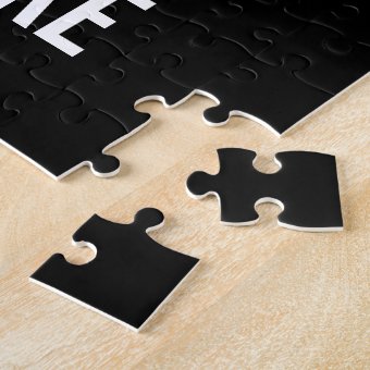 Modern Personalized Monogram and Name Jigsaw Puzzle | Zazzle