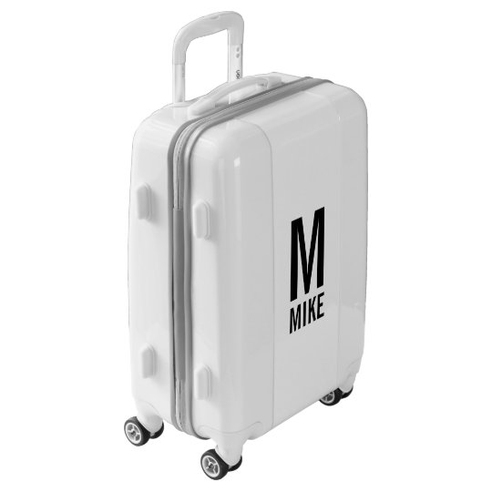 Modern Personalized Monogram and Name Luggage | Zazzle.com