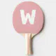 Modern Personalized Monogrammed Table Tennis Pink Ping Pong Paddle | Zazzle