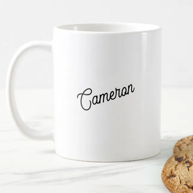 Modern Personalized Name Coffee Mug | Zazzle