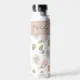 Modern Personalized Name Monogram Floral Water Bottle | Zazzle