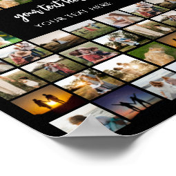 Modern Personalized Photo Collage Poster | Zazzle