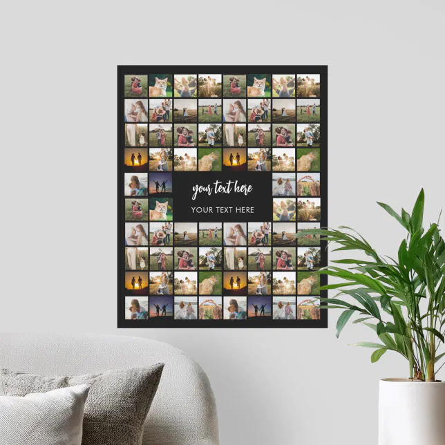 Modern Personalized Photo Collage Poster | Zazzle