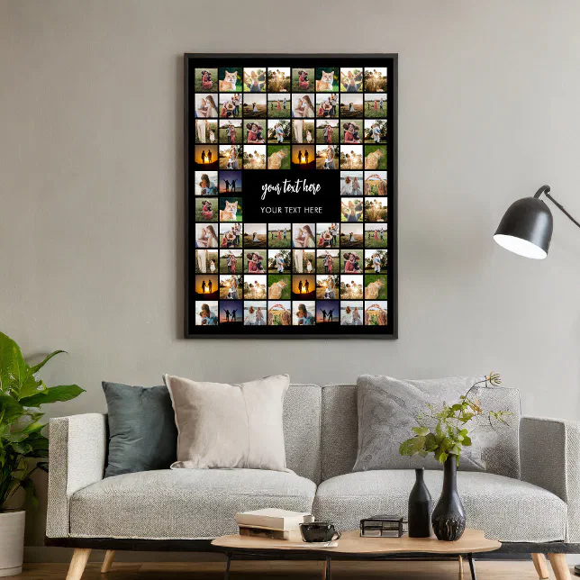 Modern Personalized Photo Collage Poster | Zazzle
