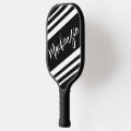 Modern Personalized Striped Custom Color Pickleball Paddle | Zazzle