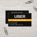 Modern Personalized Uber Driver Business Card | Zazzle
