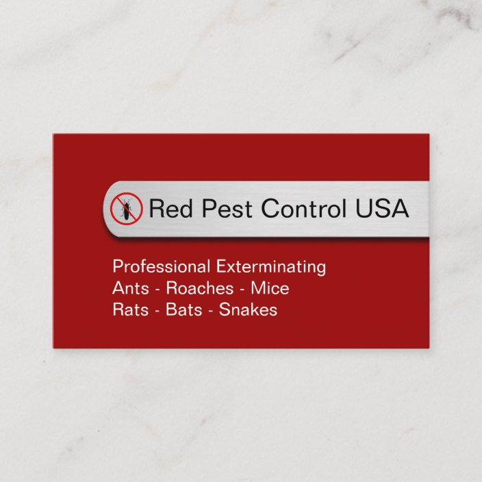 Modern Pest Control Business Cards | Zazzle.com
