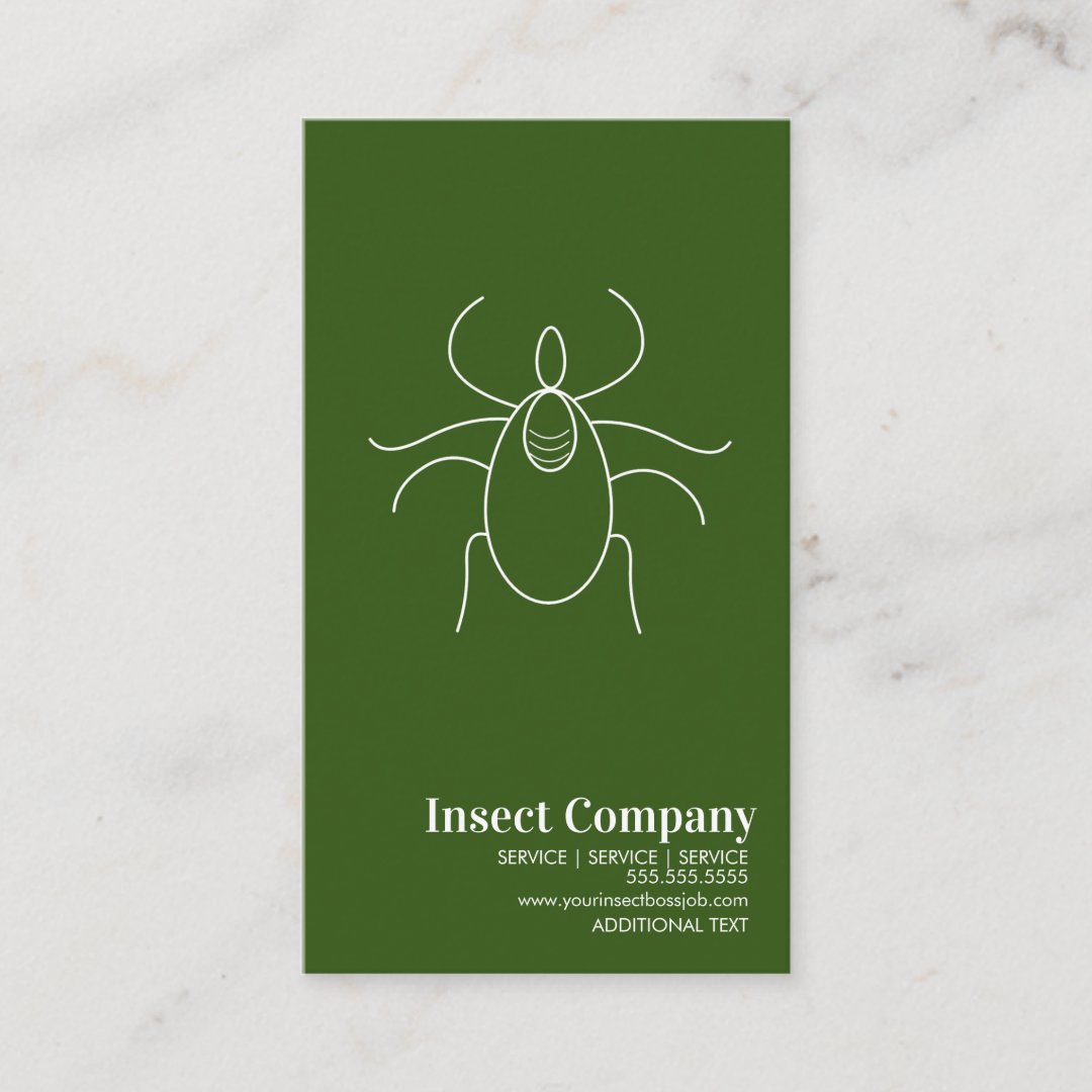 Modern Pest Control Company Logo Business Card | Zazzle