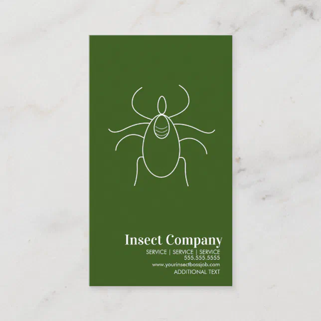 Modern Pest Control Company Logo Business Card | Zazzle