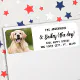 Modern Pet Dog Photo Return Address Label | Zazzle