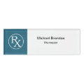 Modern Pharmacist Theme Name Tag | Zazzle
